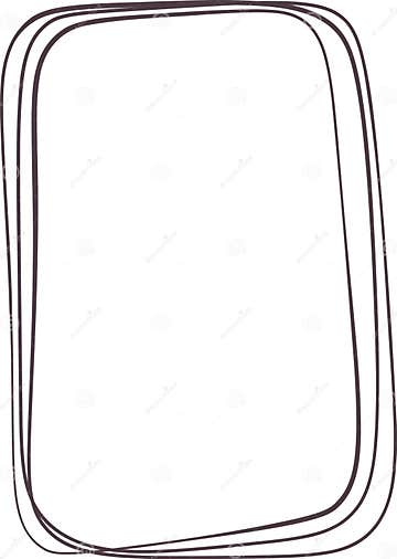 Rectangle Outline Frame stock vector. Illustration of template - 319733627