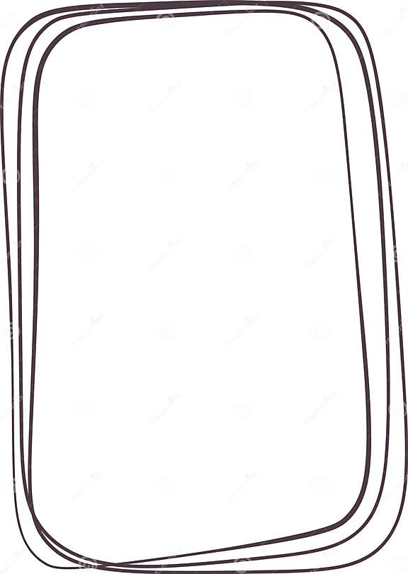 Rectangle Outline Frame stock vector. Illustration of template - 319733627