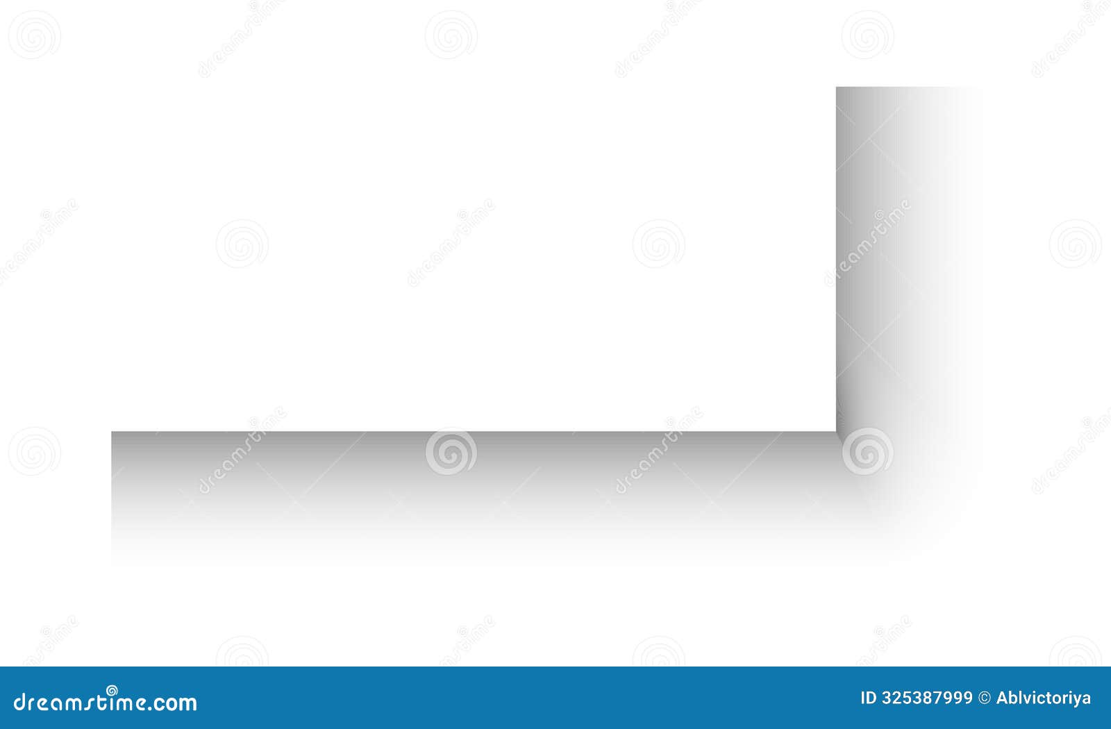 Rectangle Paper Page, Poster or Packing Box Shadow Effect for Mockup ...