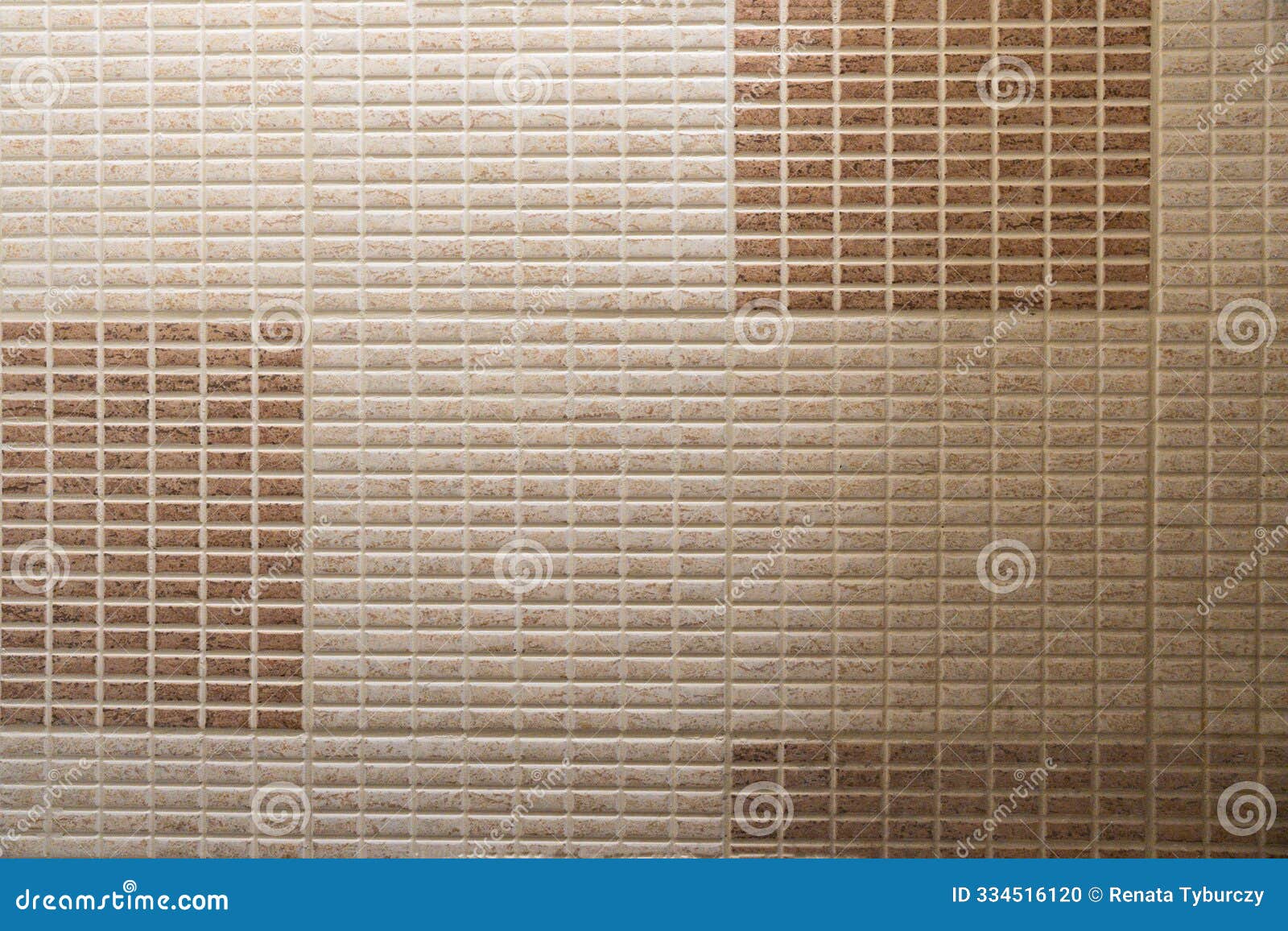 Rectangle Pattern in Beige Color. Bathroom or Kitchen Tiles Stock Photo ...
