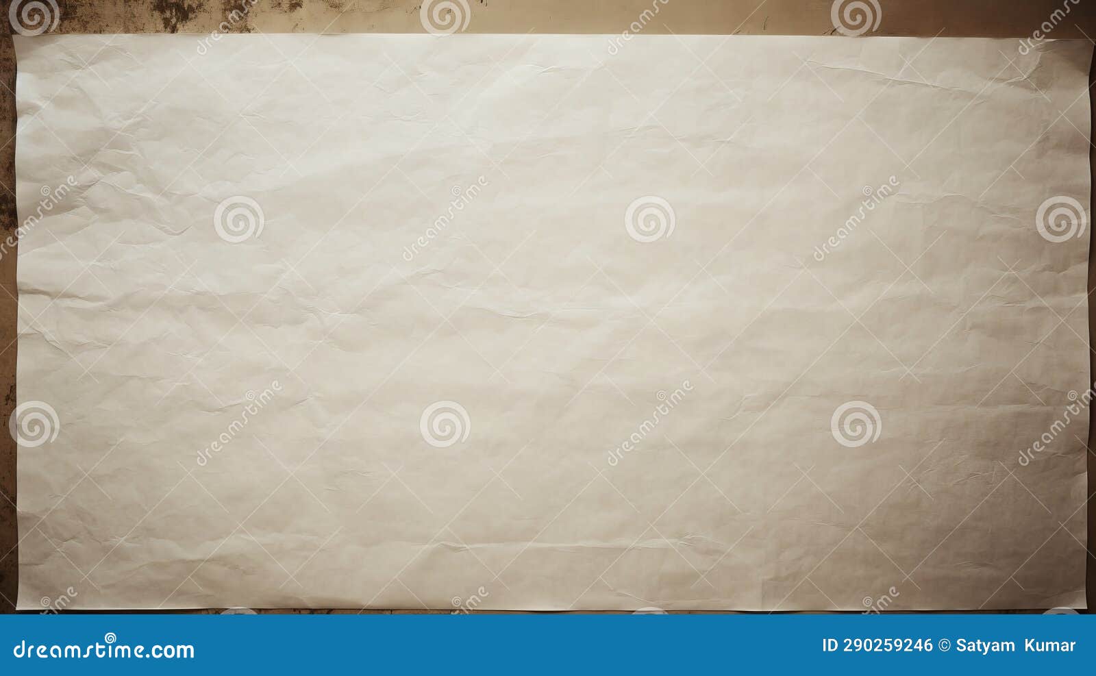 A Rectangle Piece of an Old Paper Generative AI Stock Illustration ...