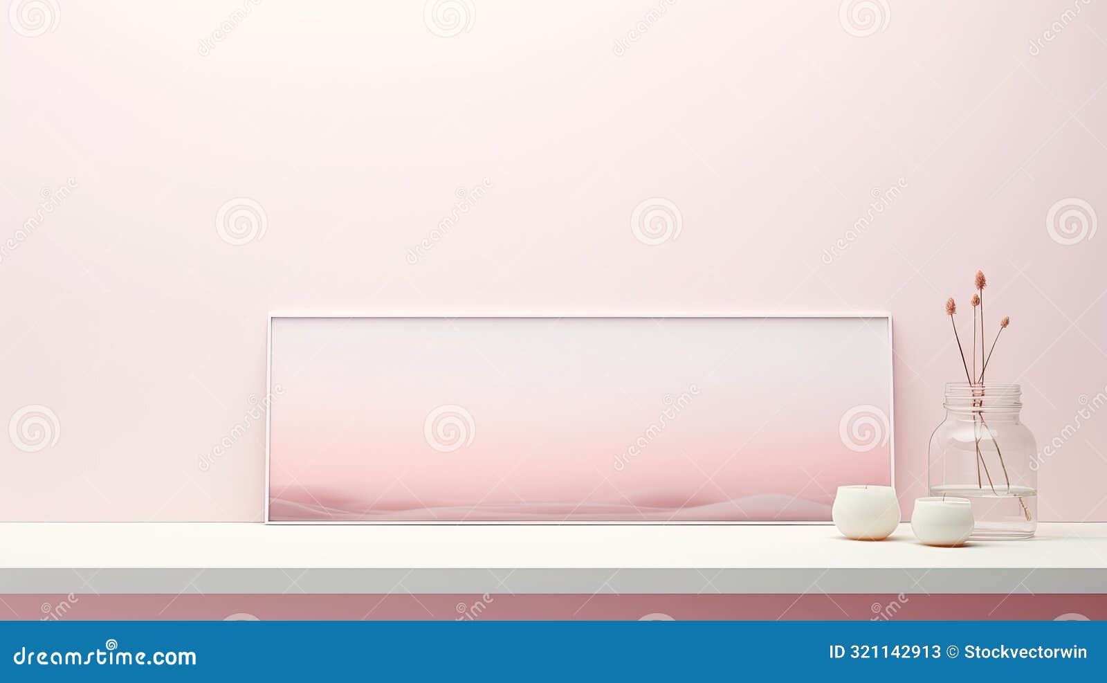 Rectangle Pink Elegant Flower Frame With White Background High ...