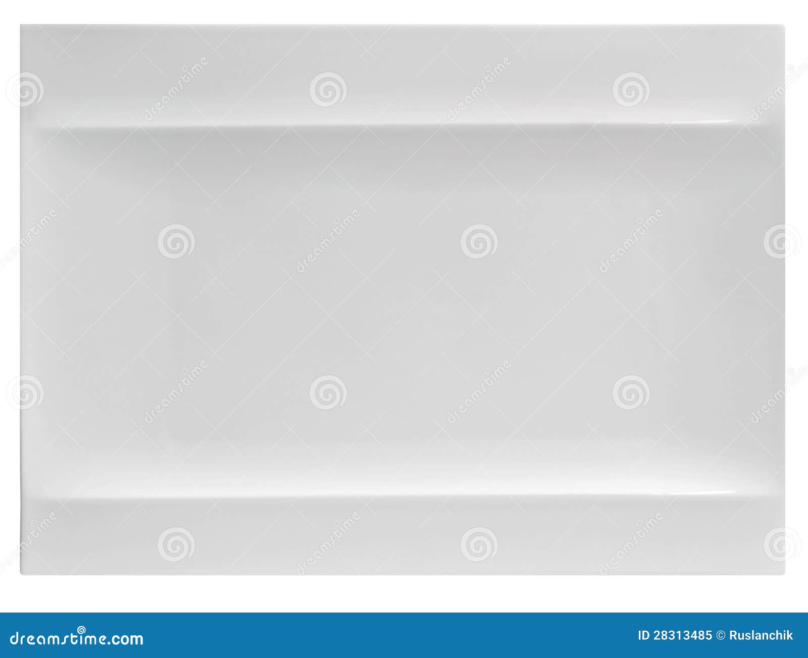 Rectangle plate stock image. Image of dishware, studio - 28313485
