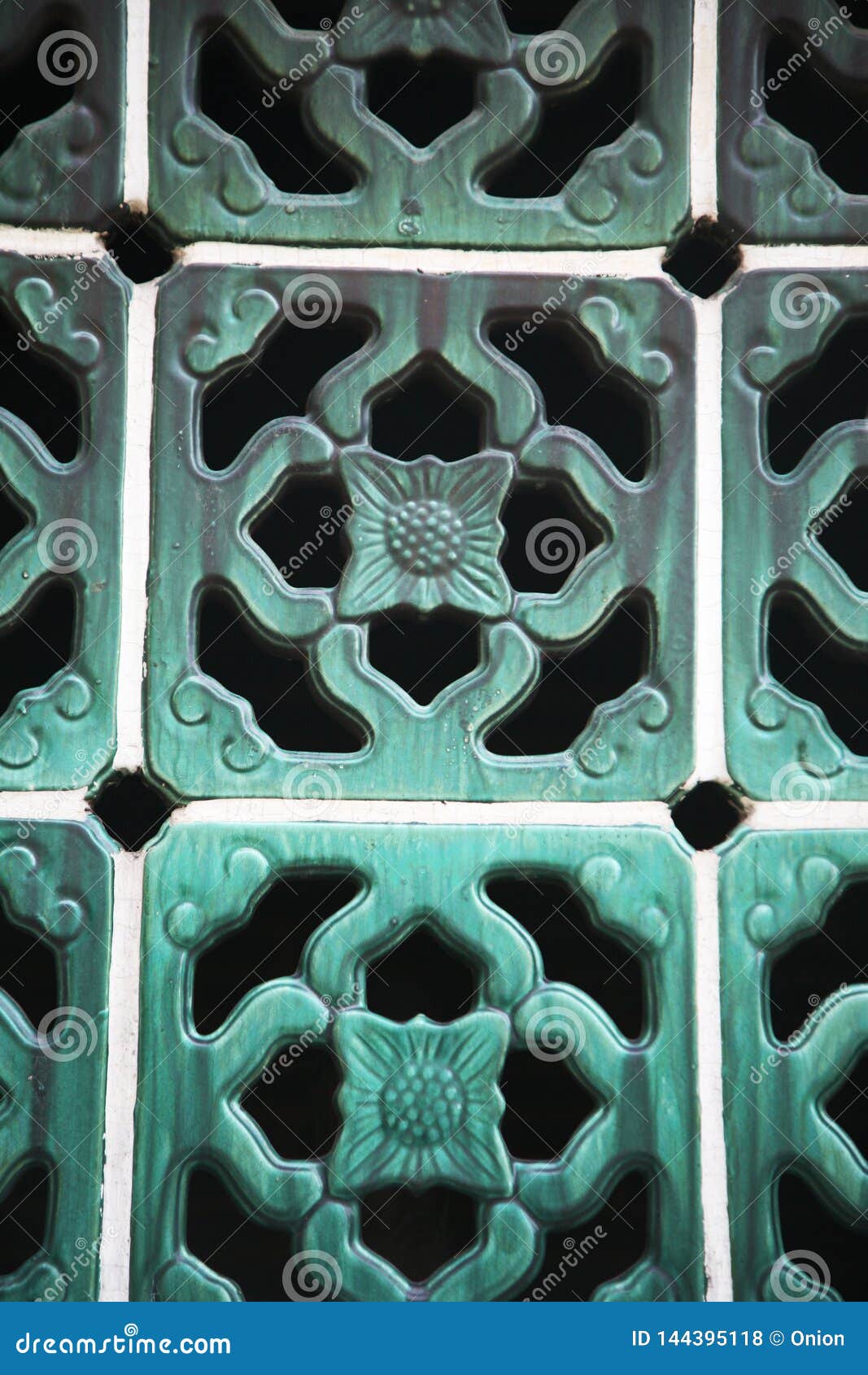 Rectangle Recessed Pattern Wall with an Unusual Shaped Bricks Stock ...