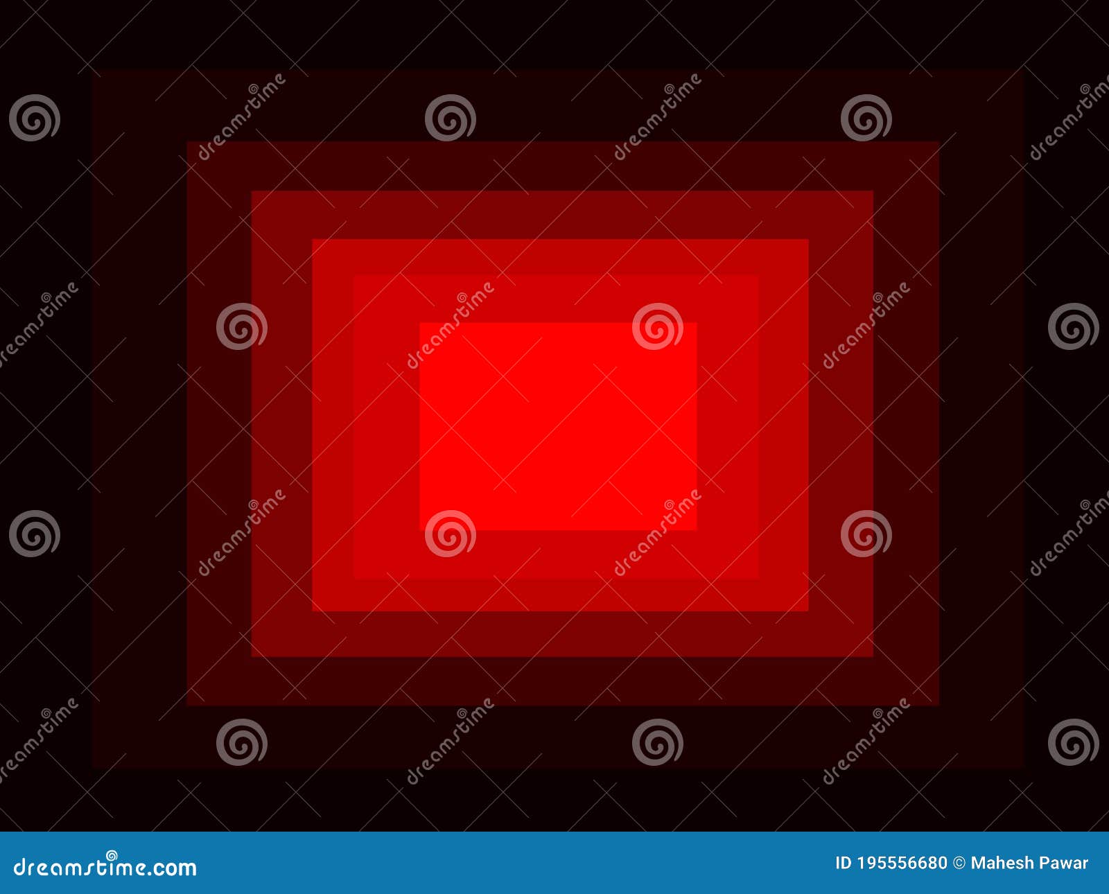Rectangle Red Frame Pattern Design Black Background Stock Illustration ...