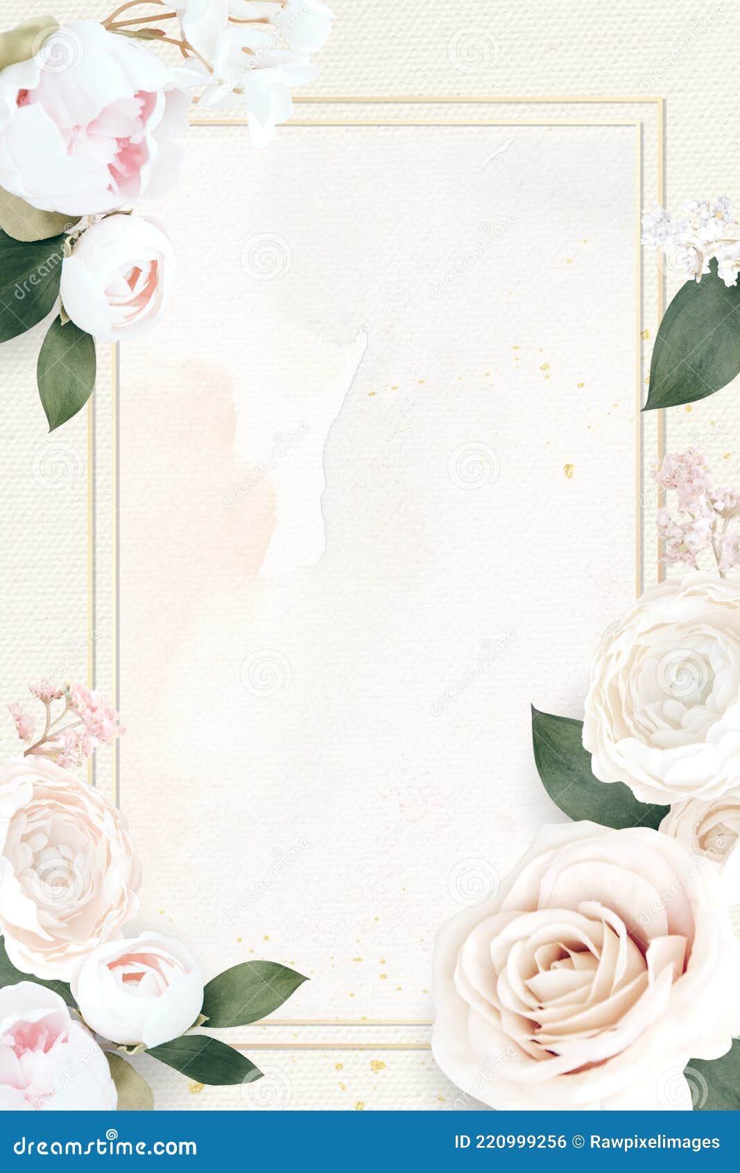 Rectangle Rose Frame Illustration Stock Illustration - Illustration of ...