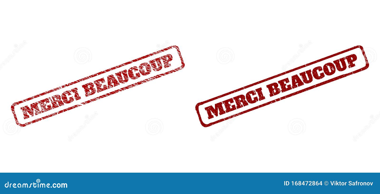 MERCI BEAUCOUP Red Rough Rectangular Watermarks with Distress Styles Stock Vector - Illustration ...
