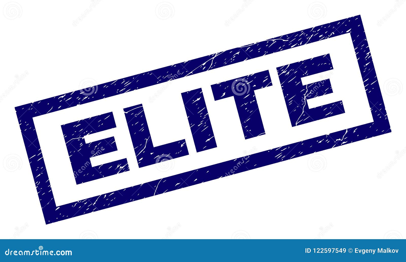 Rectangle Scratched ELITE Stamp Stock Vector - Illustration of imprint ...