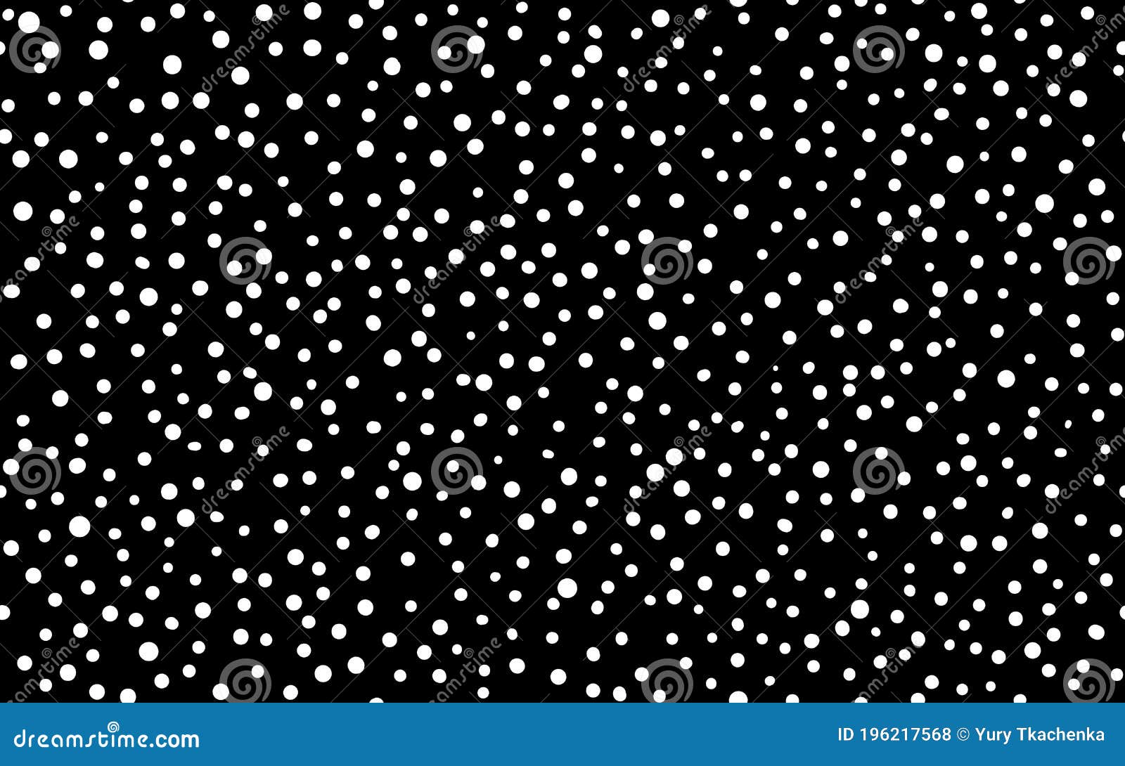 Rectangle Seamless Pattern with White Dots on Black Background Stock ...