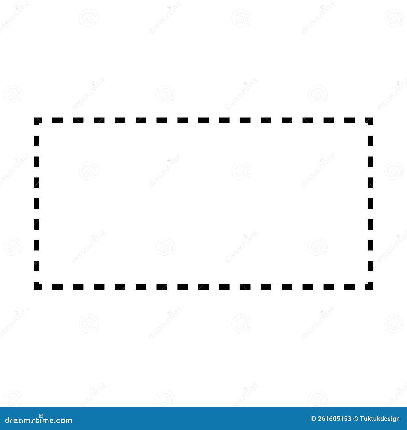 Rectangle Shape Dotted Icon Vector Symbol for Creative Graphic Design ...