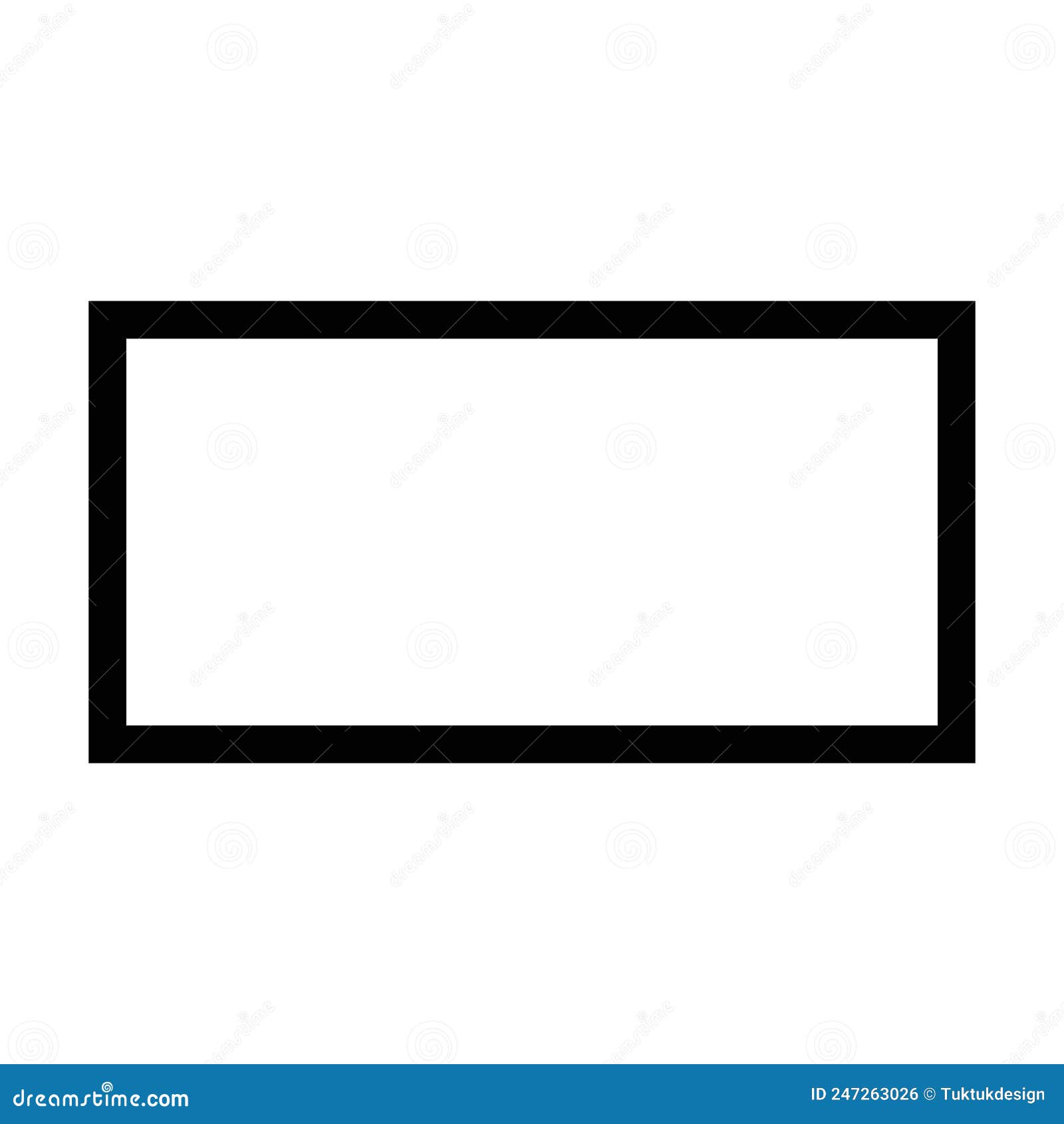 Rectangle Shape Outline