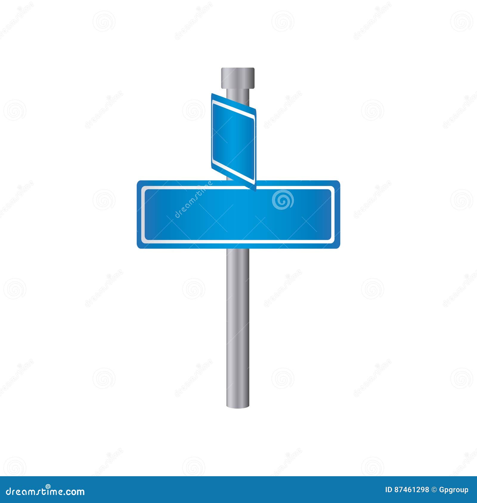 Rectangle Shape with Metal Pointer with Two Directions Stock ...