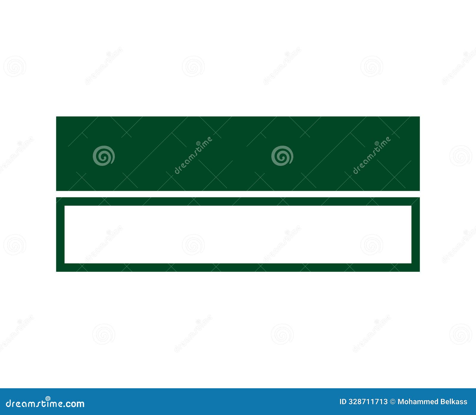 Rectangle Shape and Outline Green Symbol Element Vector Stock Vector ...