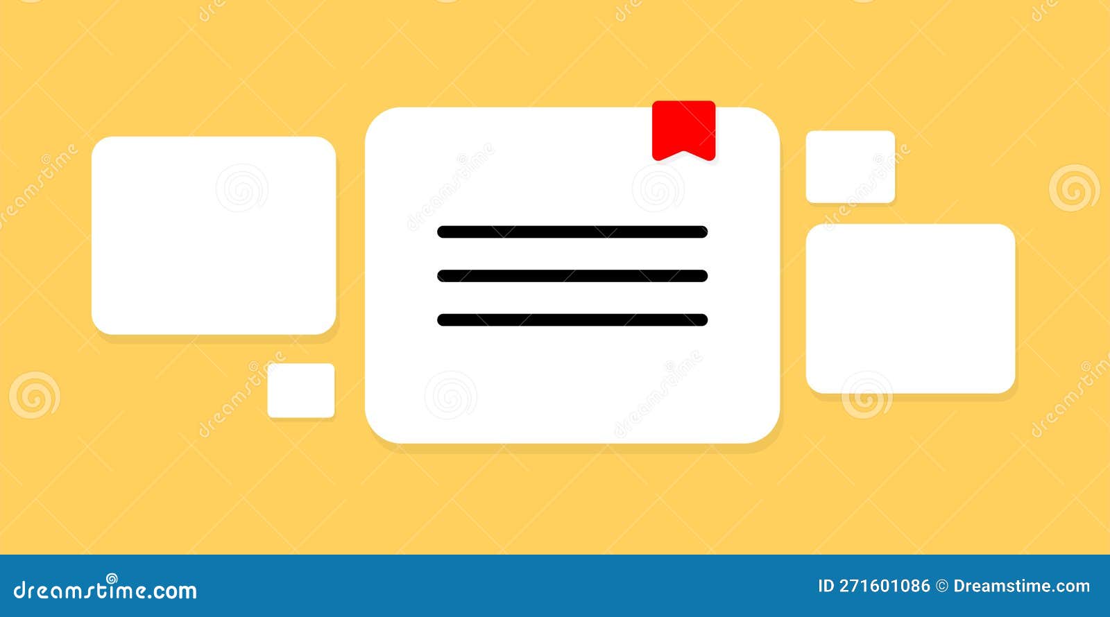 Rectangle Shape Quote Icon Illustration Stock Vector - Illustration of ...