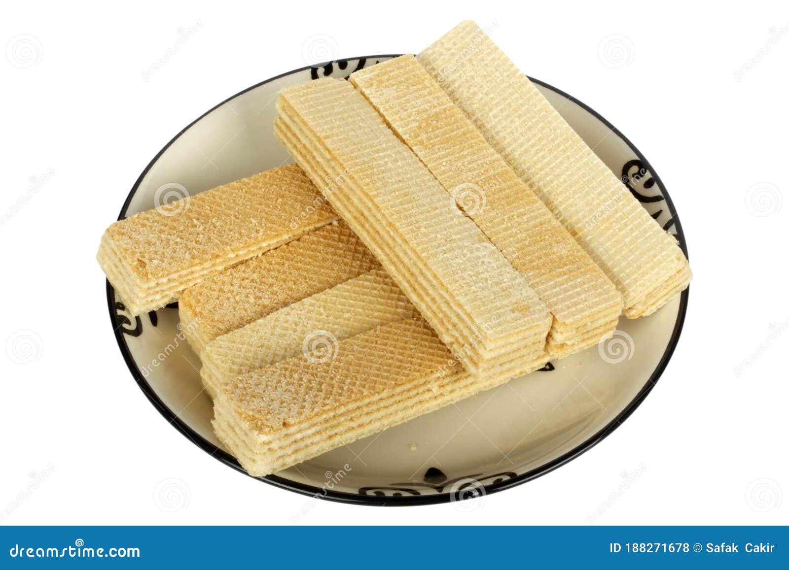 Rectangle Shape Wafer Biscuit. Stock Photo - Image of eating, object ...