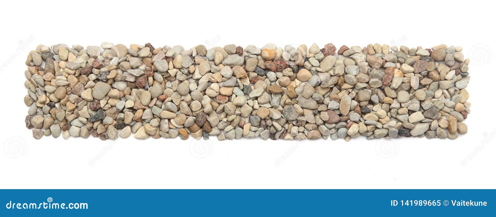 Ground Stones Frame Isolated on White Background. Stock Image - Image ...