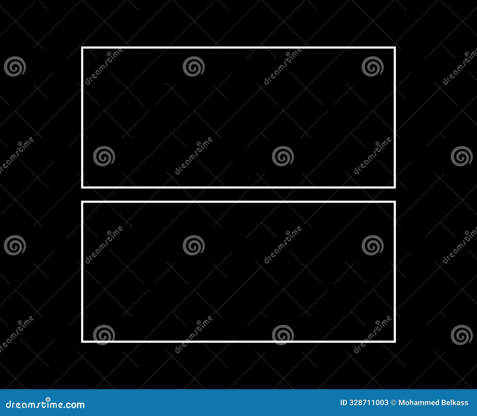 Rectangle Shapes Outline White Stroke Symbol Element Vector Stock ...
