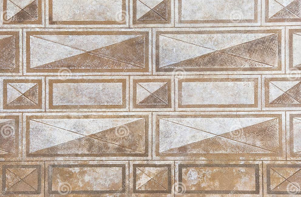 Rectangle Shapes on the Wal Stock Photo - Image of shapes, flowers ...