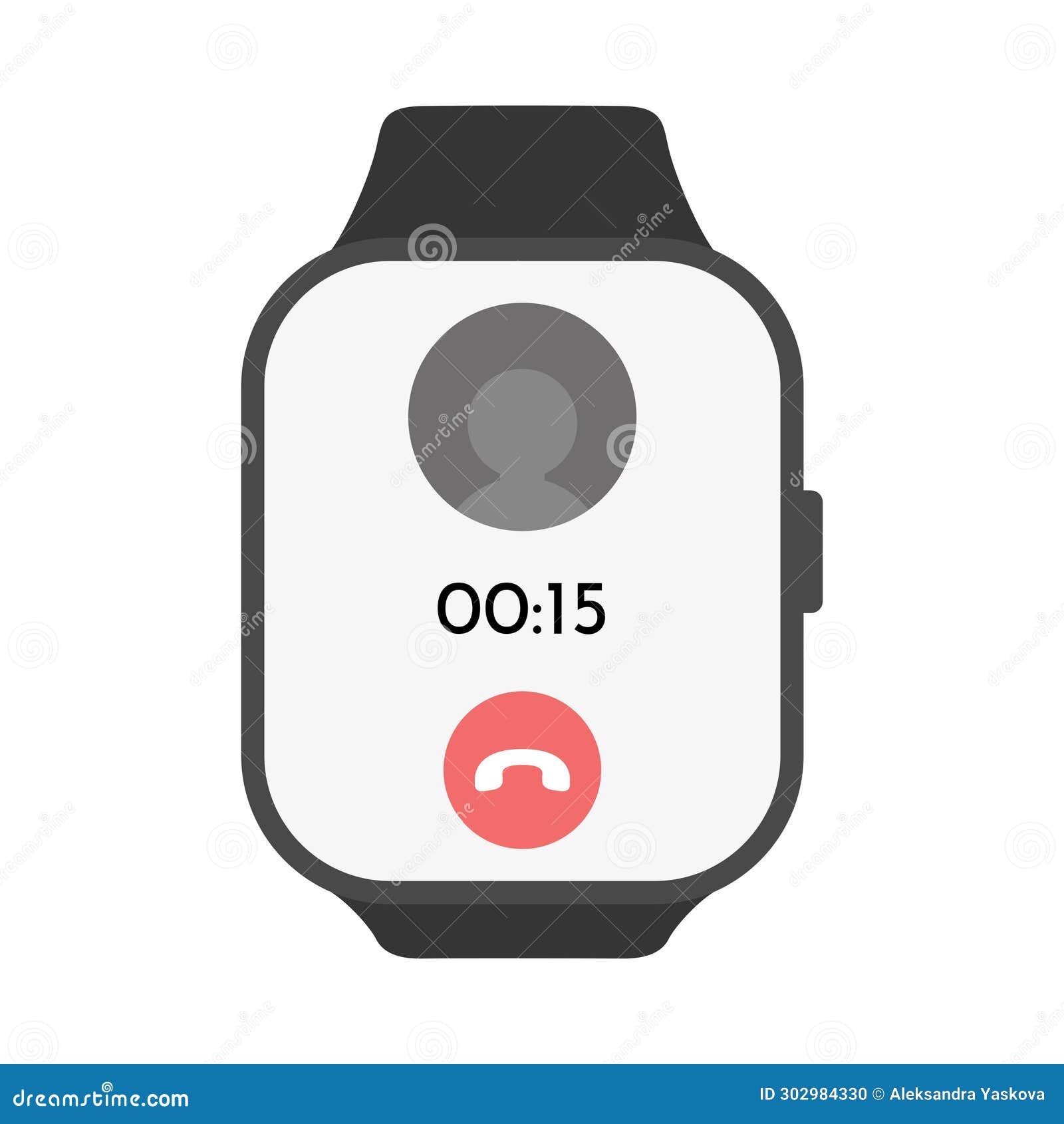 Rectangle Smart Watch with Answering Incoming Call Screen with Seconds ...