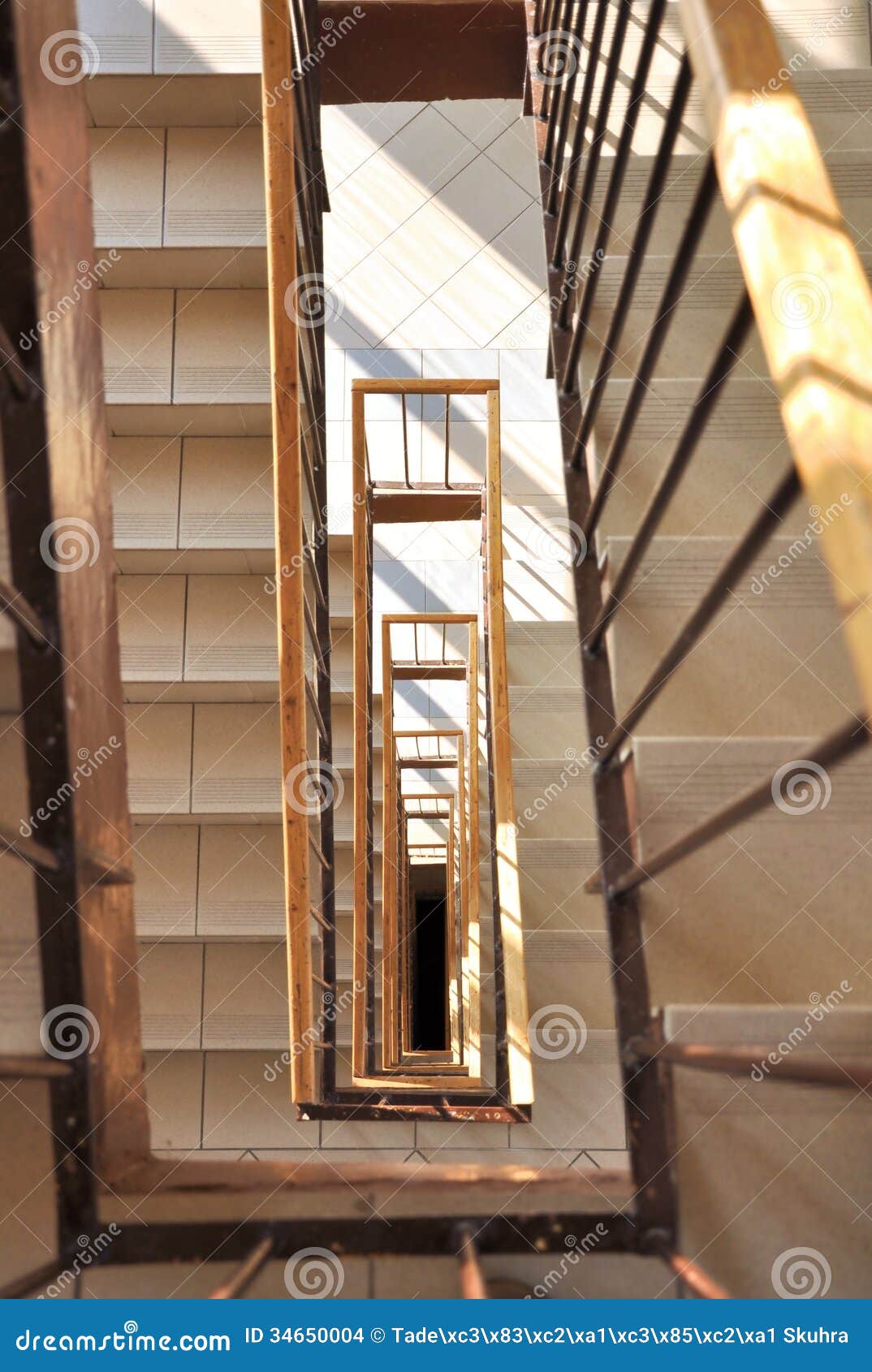Rectangle staircase stock photo. Image of balcony, ladder - 34650004