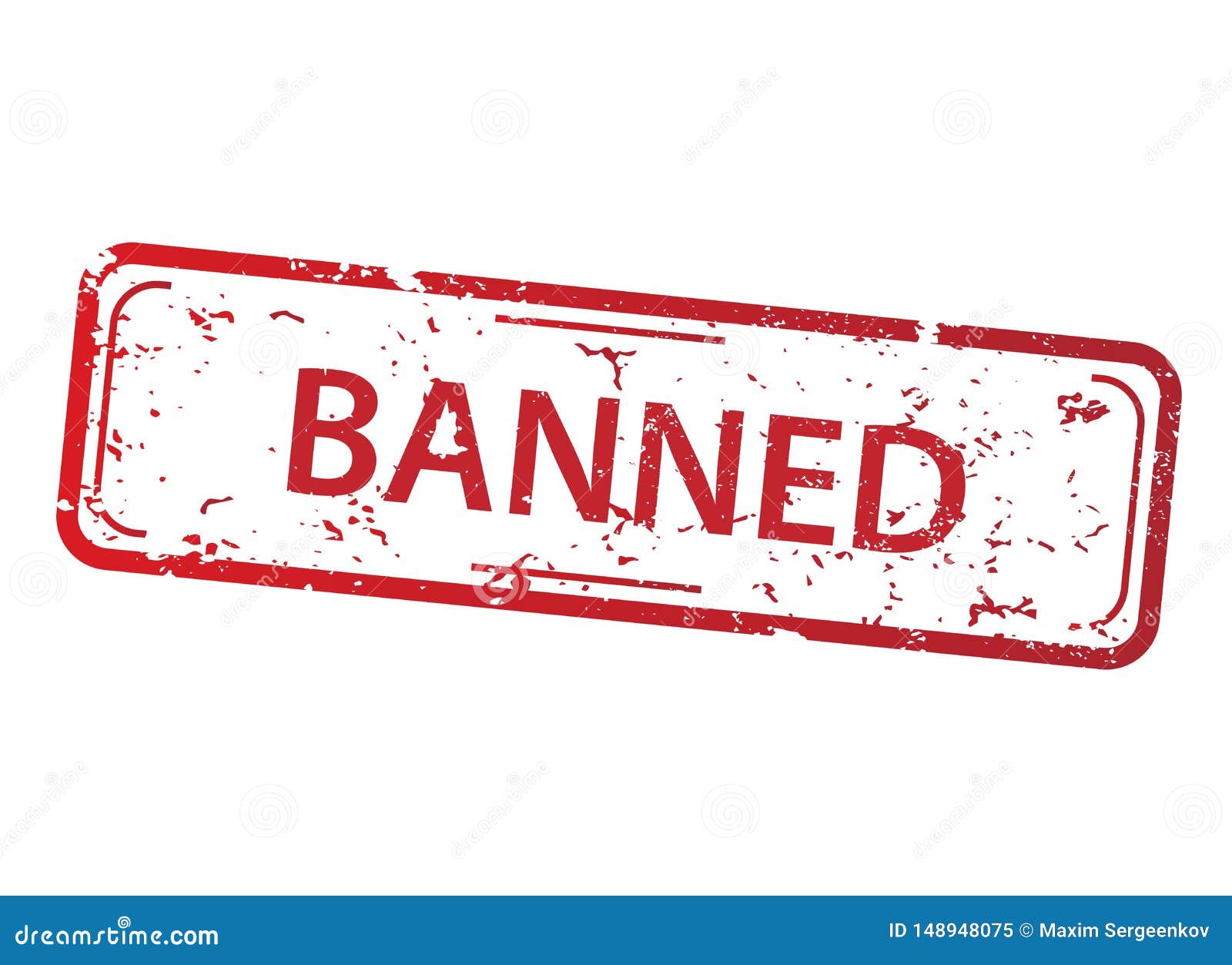 3D Stamp Banned Stock Image | CartoonDealer.com #68663563