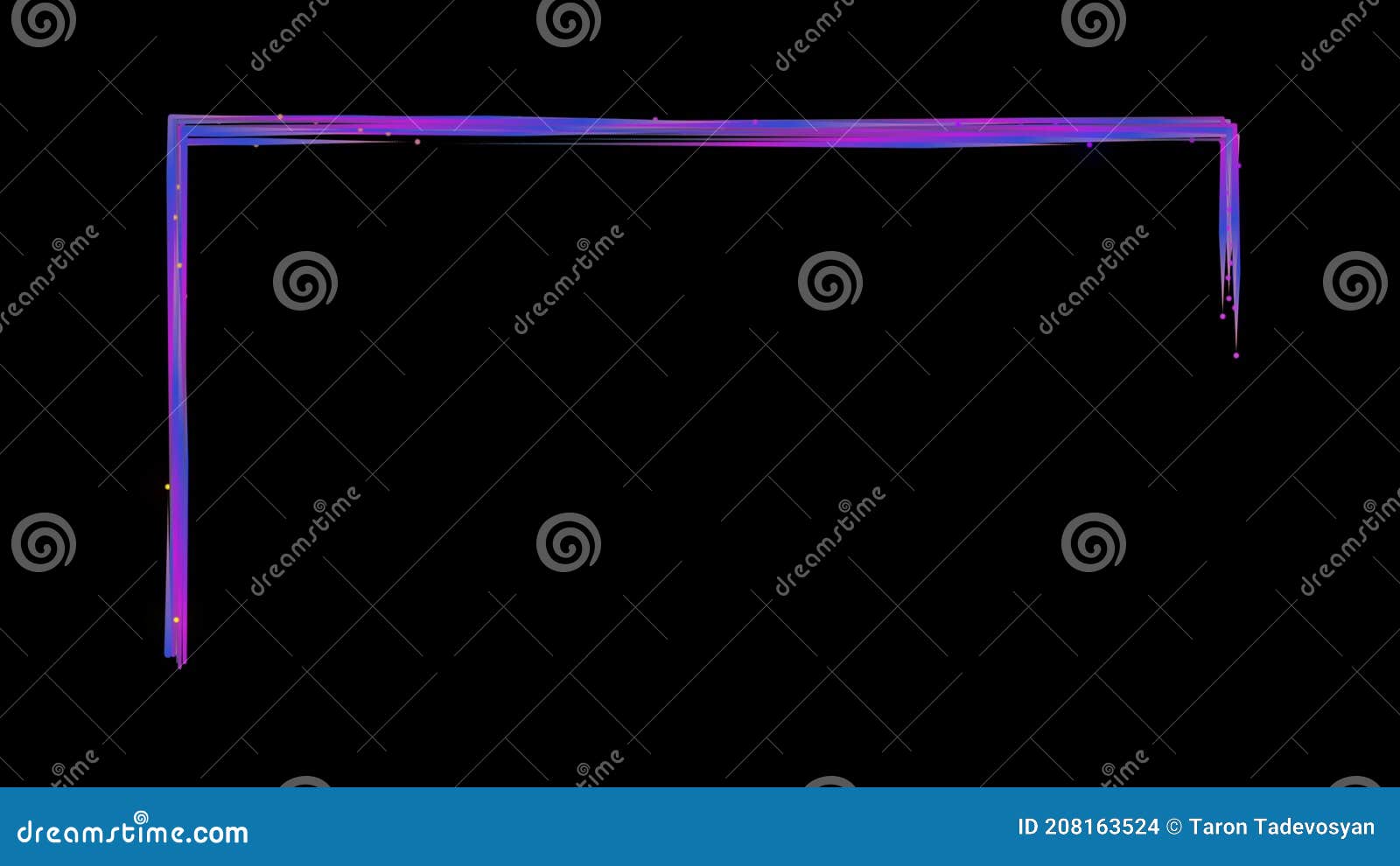 Rectangle Stroke stock illustration. Illustration of neon - 208163524