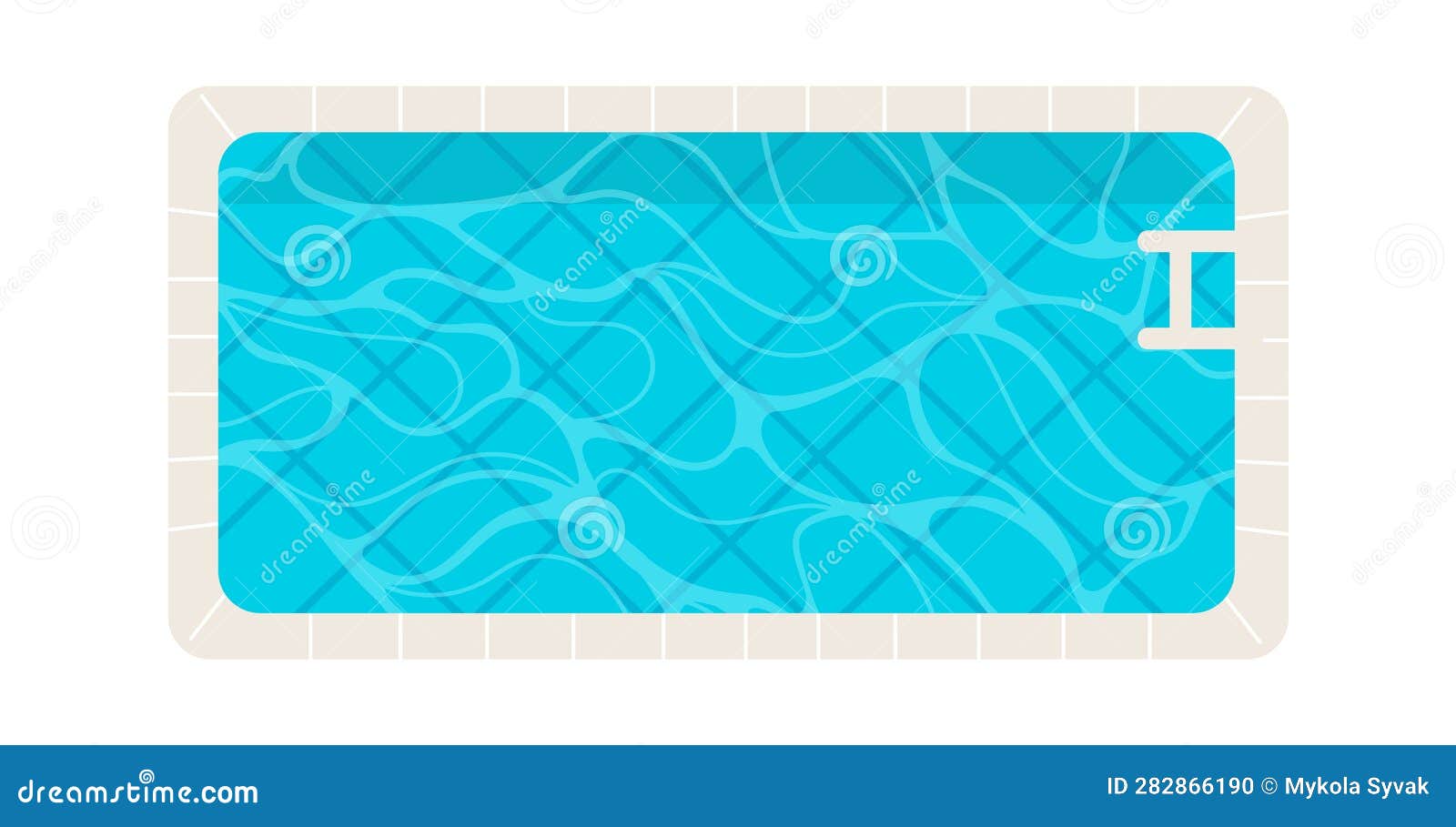 Rectangle Swimming Pool stock vector. Illustration of rectangle - 282866190