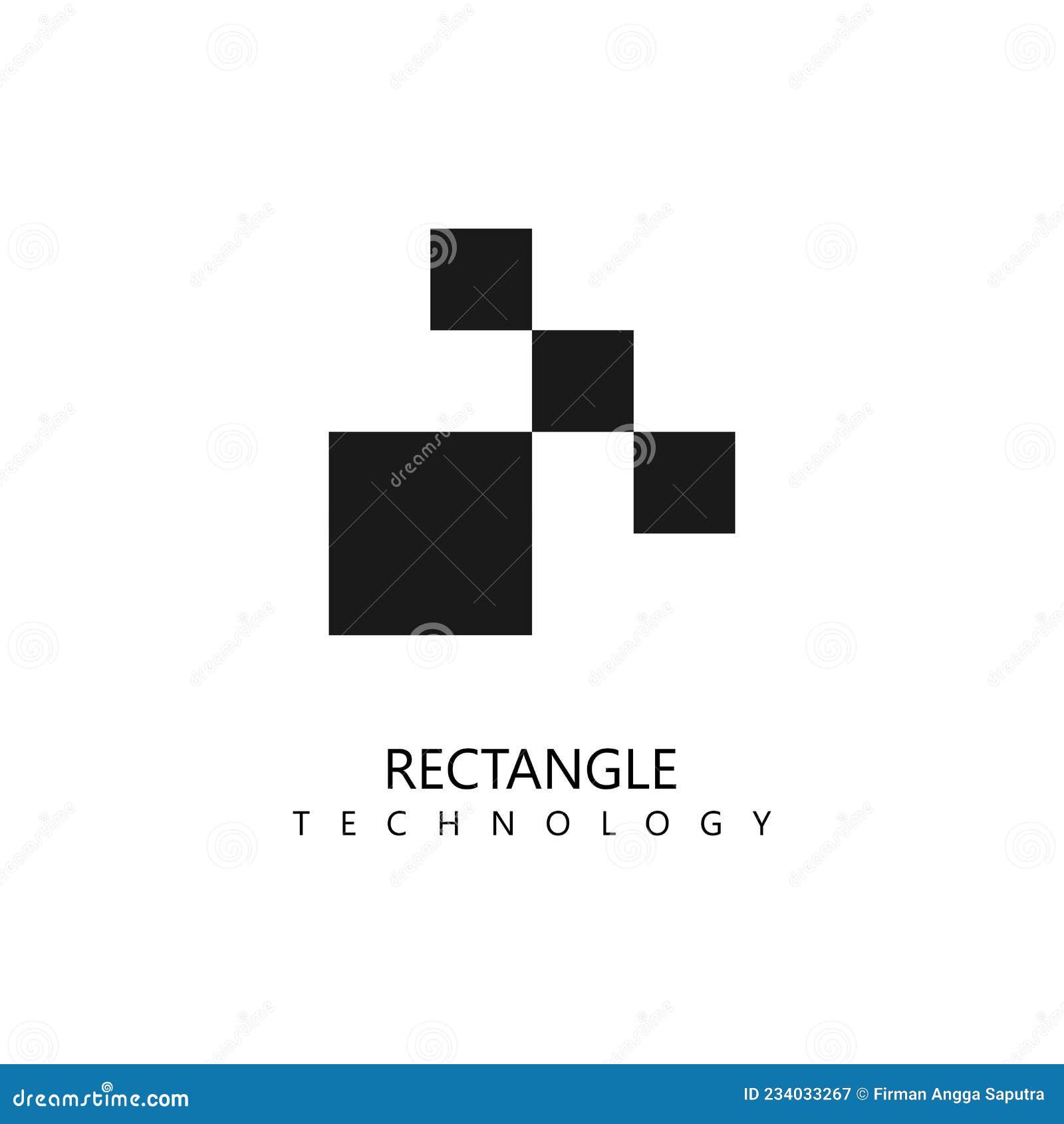 Rectangle Technology Icon. Trendy Flat Vector Rectangle Technology Icon ...