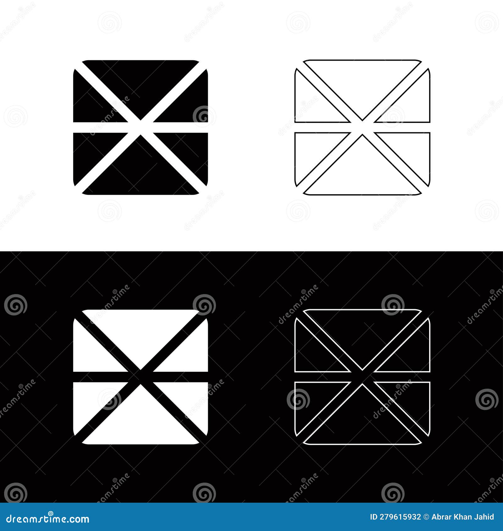Rectangle Vector Logo Template Design Stock Vector - Illustration of ...