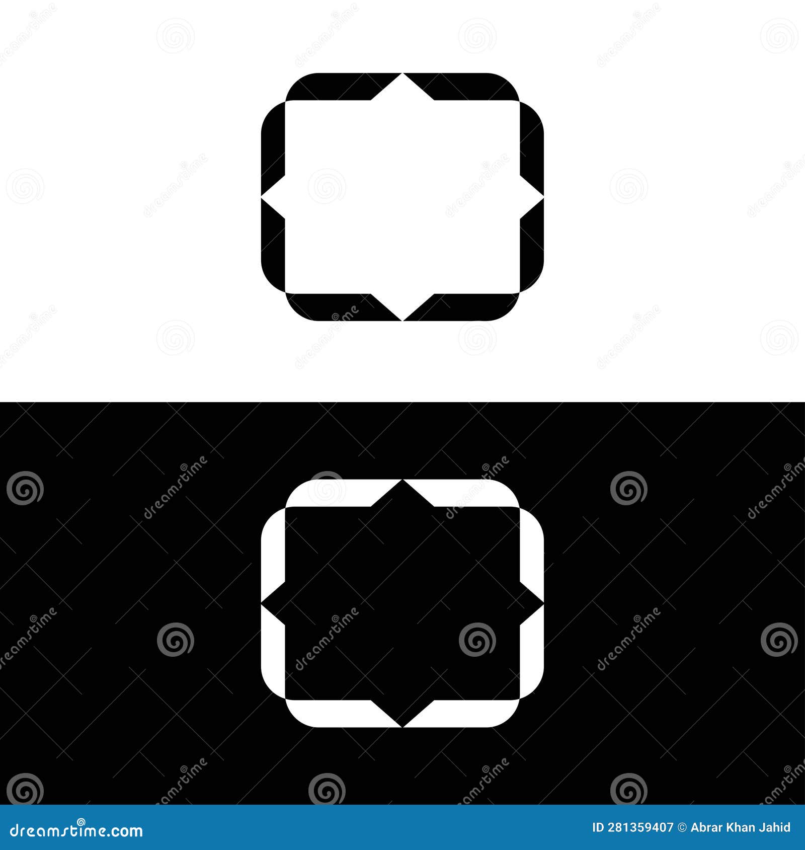 Rectangle Vector Logo Template Design Stock Vector - Illustration of ...