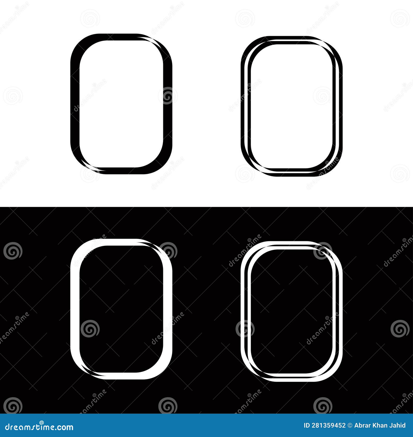Rectangle Vector Logo Template Design Stock Vector - Illustration of ...