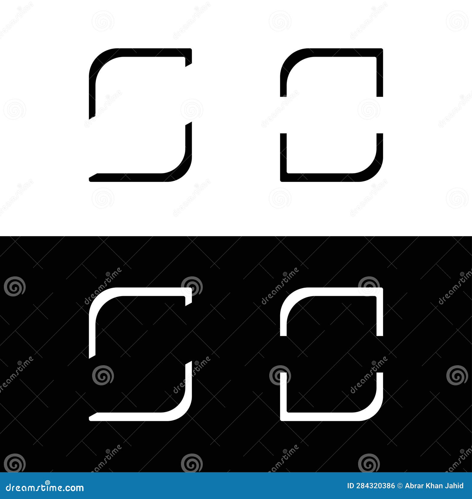 Rectangle Vector Logo Template Design Stock Vector - Illustration of ...