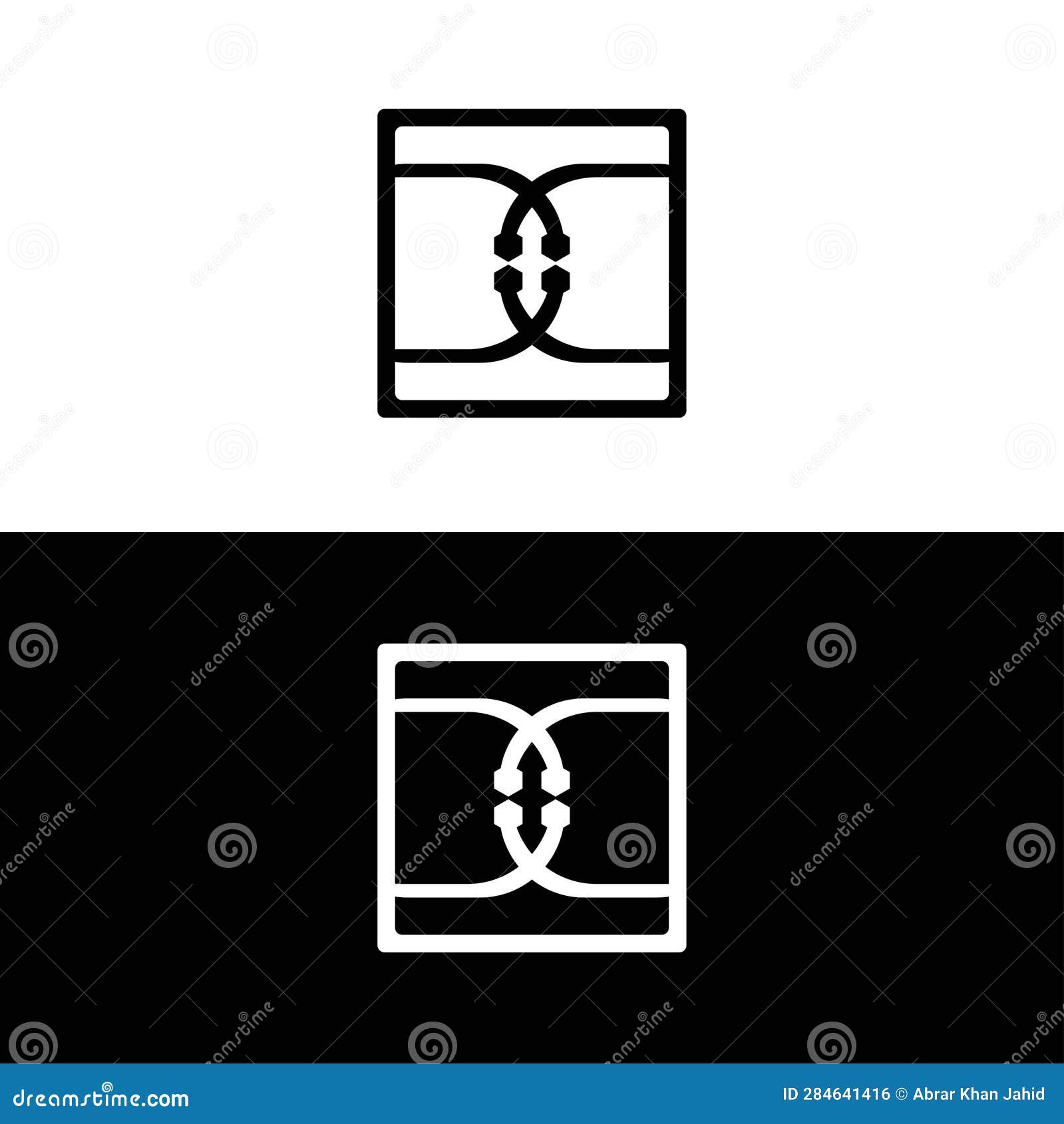 Rectangle Vector Logo Template Design Stock Vector - Illustration of ...
