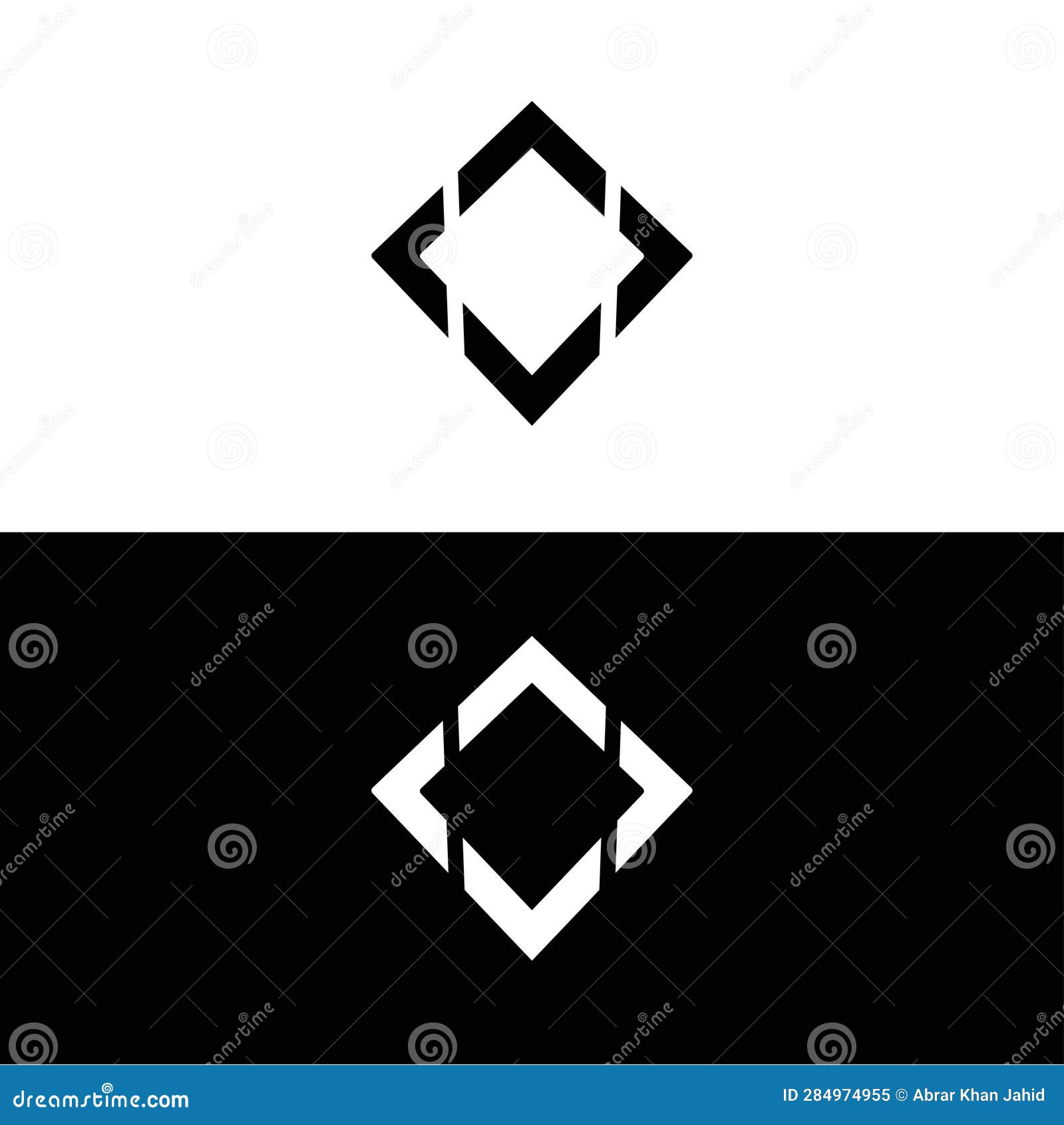 Rectangle Vector Logo Template Design Stock Vector - Illustration of ...