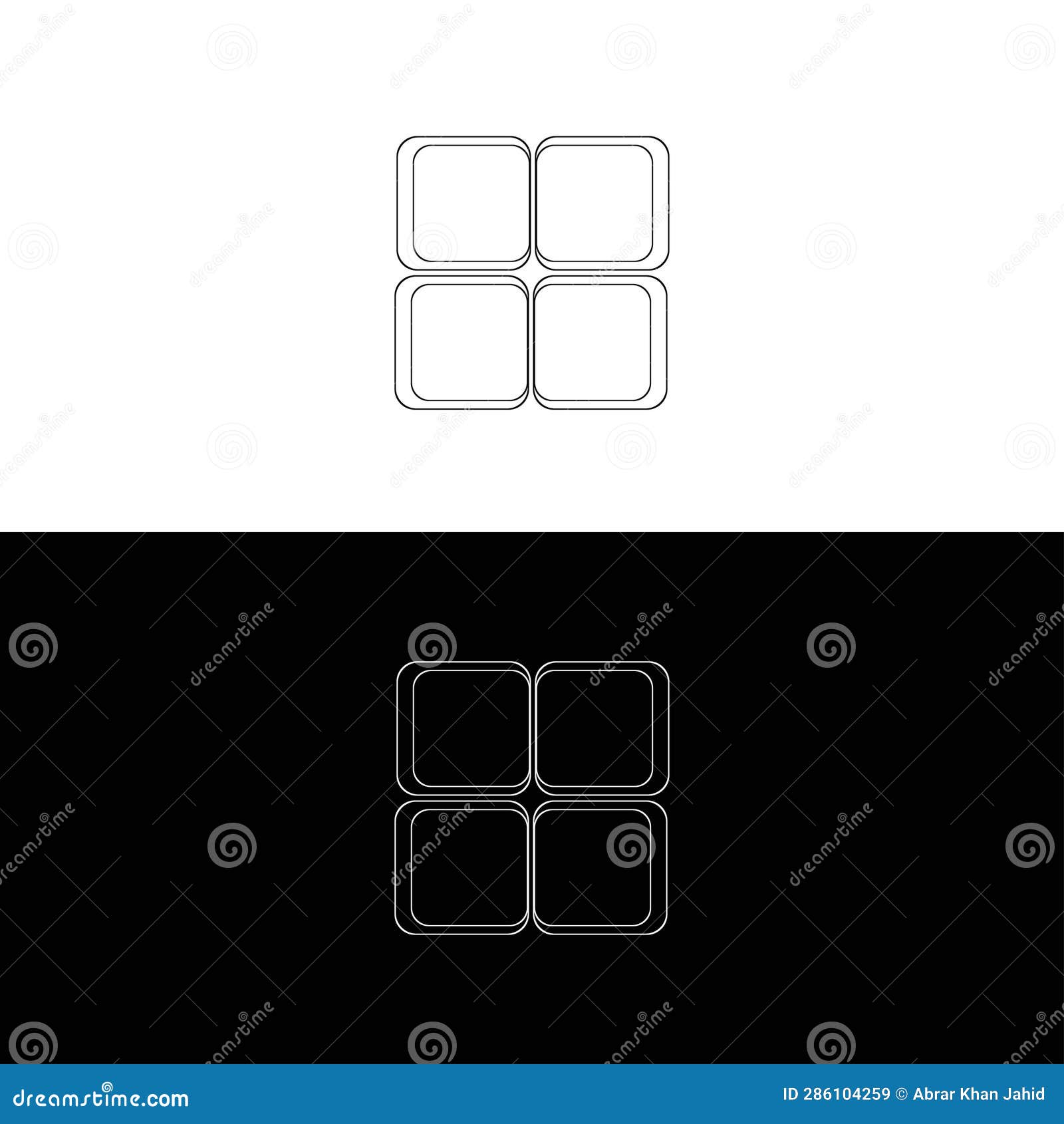 Rectangle Vector Logo Template Design Stock Illustration - Illustration ...