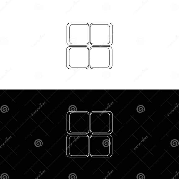 Rectangle Vector Logo Template Design Stock Illustration - Illustration ...
