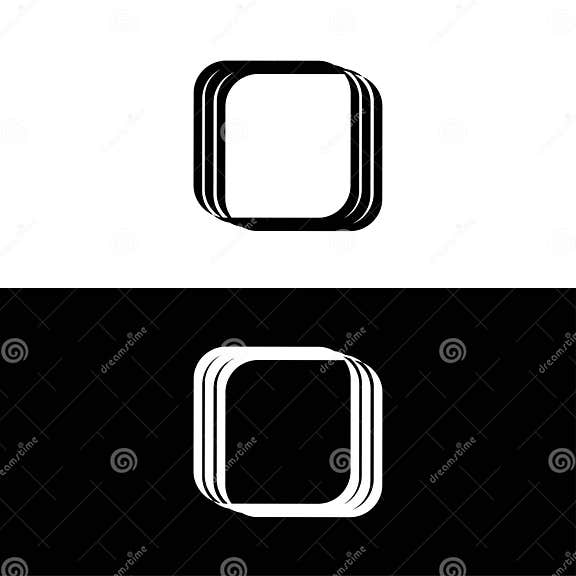 Rectangle Vector Logo Template Stock Vector - Illustration of education ...