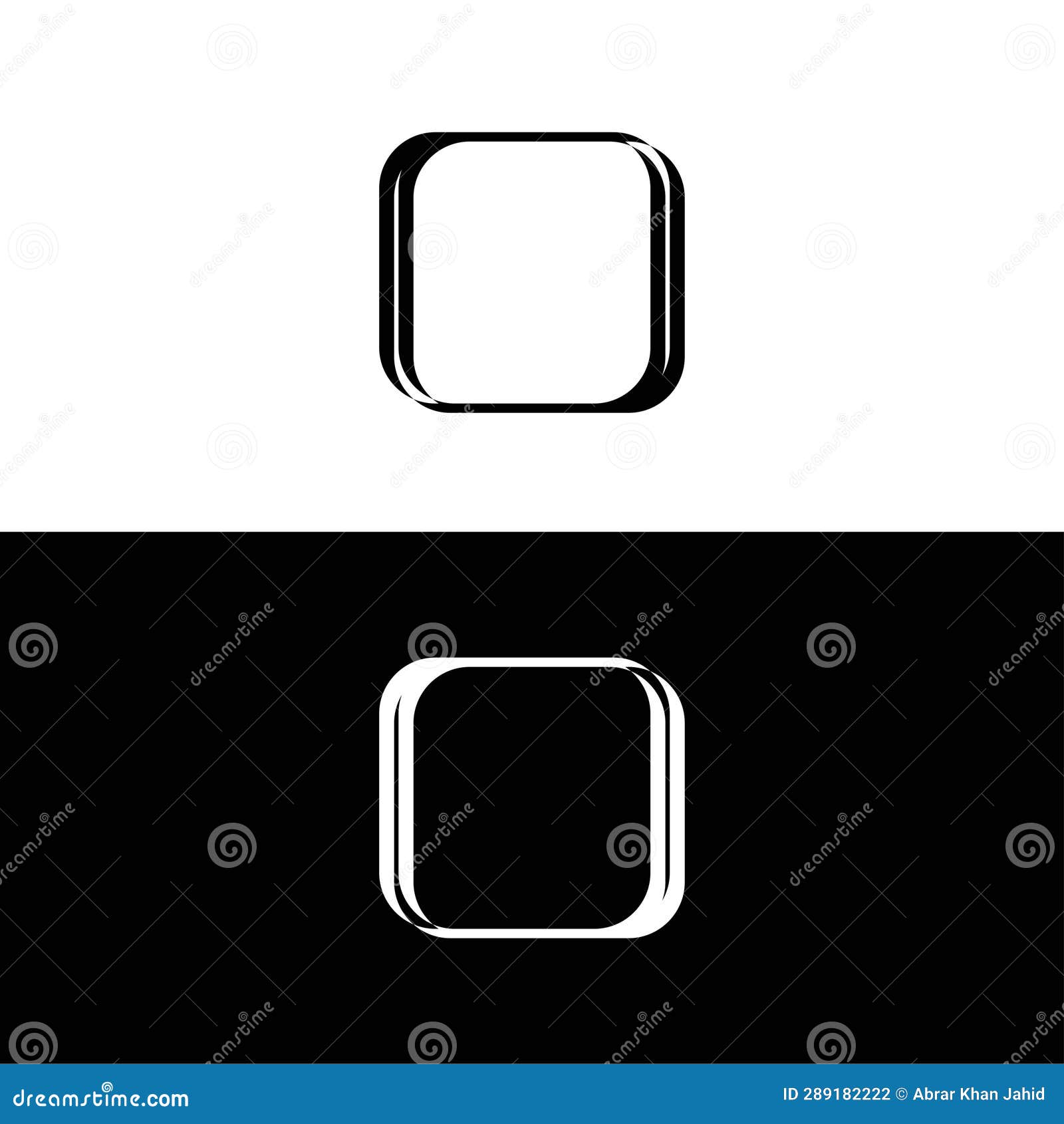 Rectangle Vector Logo Template Stock Vector - Illustration of brand ...