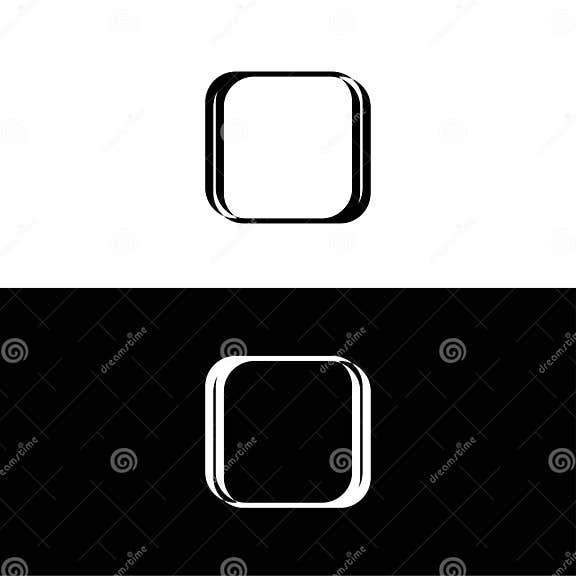 Rectangle Vector Logo Template Stock Vector - Illustration of brand ...