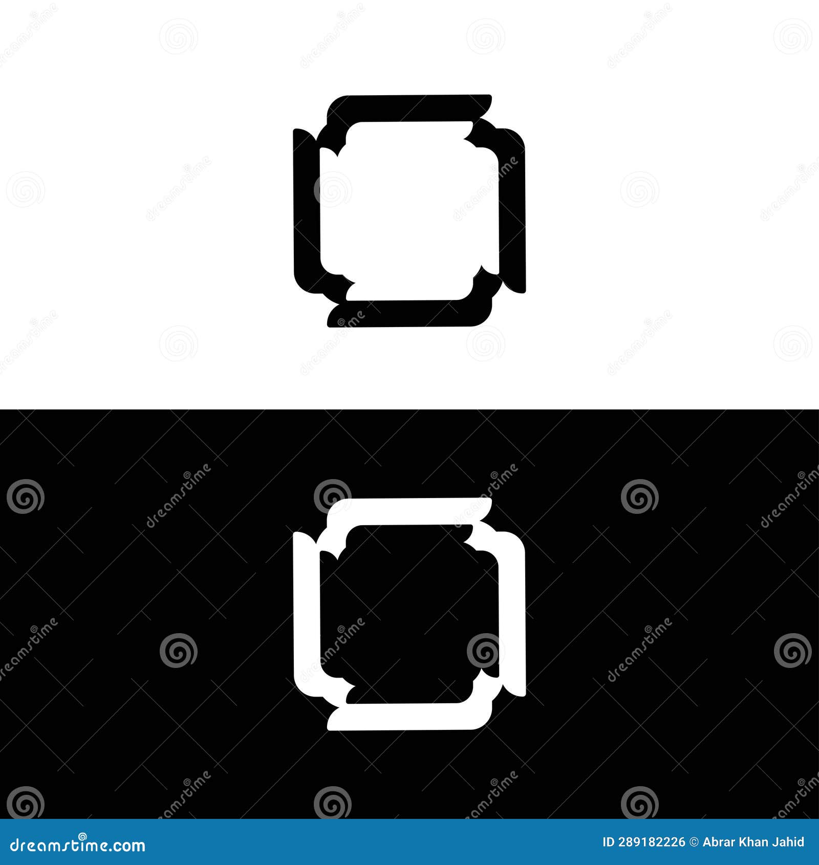 Rectangle Vector Logo Template Stock Vector - Illustration of community ...
