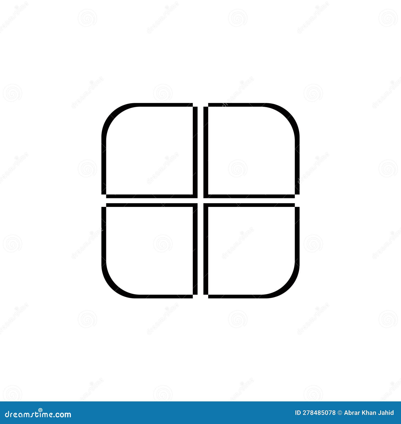 Rectangle Vector Logo Template Design Stock Vector - Illustration of ...