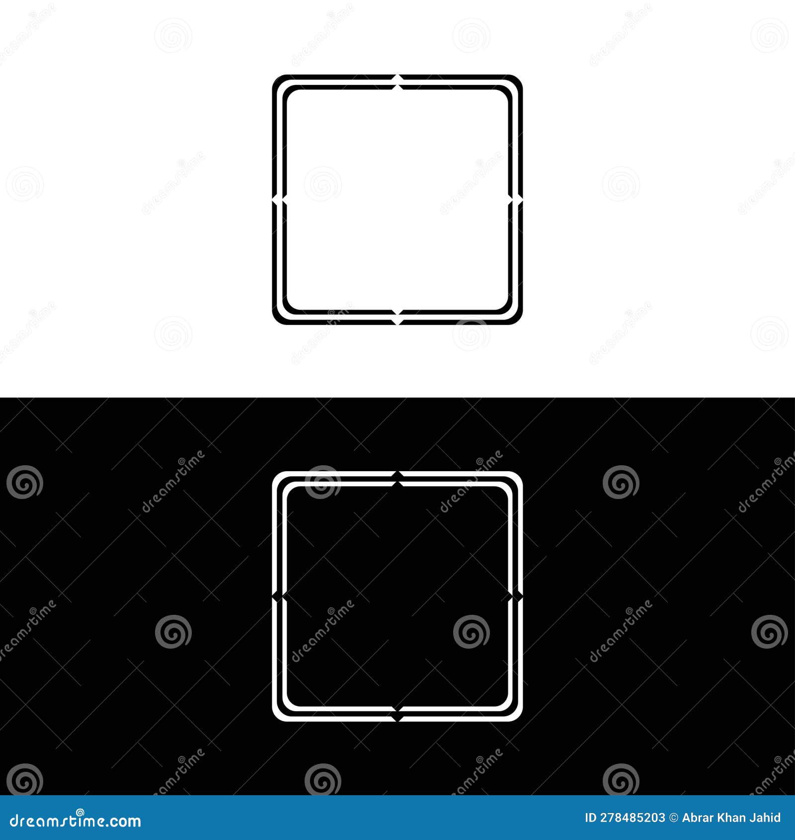 Rectangle Vector Logo Template Design Stock Vector - Illustration of ...