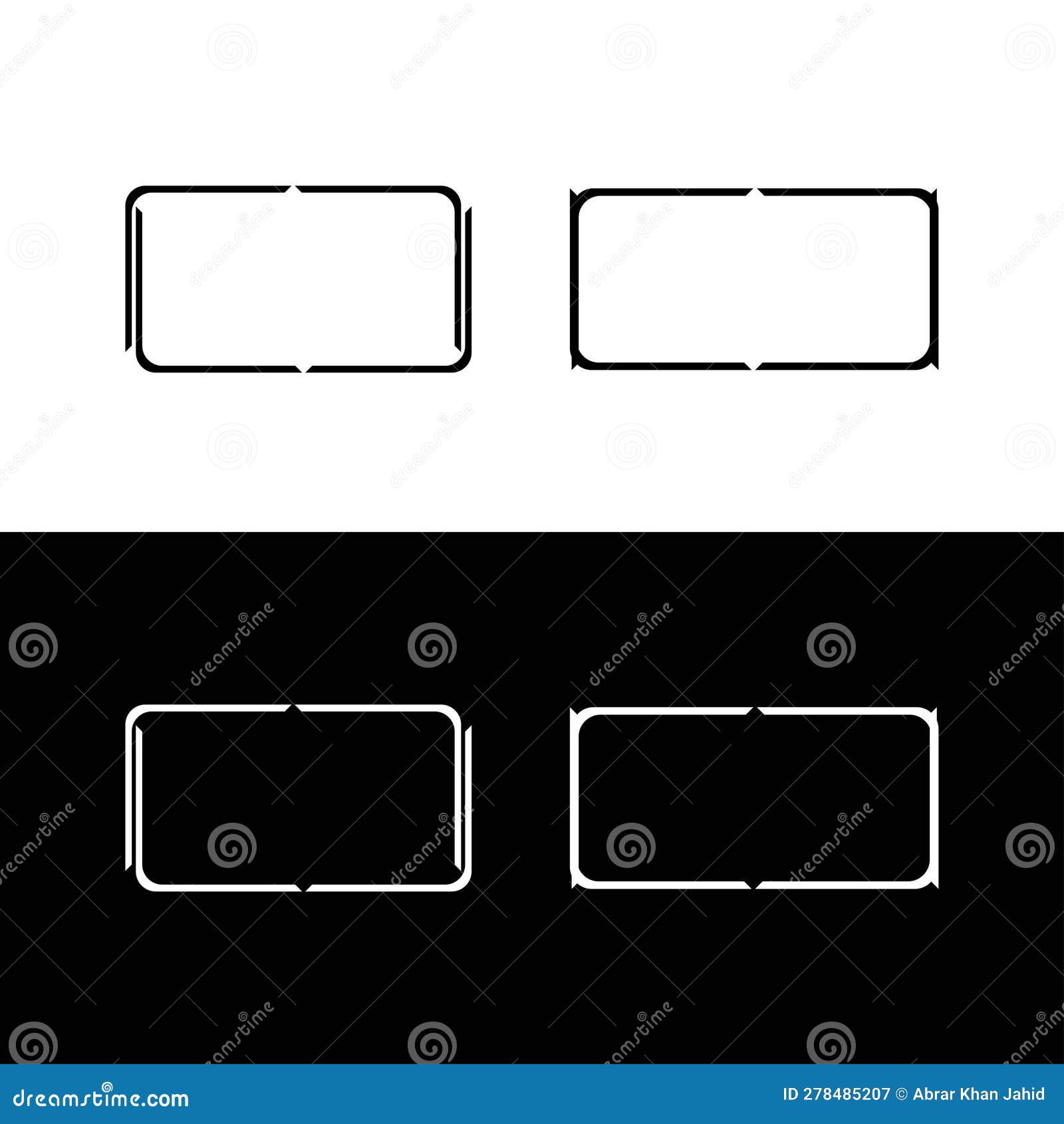 Rectangle Vector Logo Template Design Stock Vector - Illustration of ...