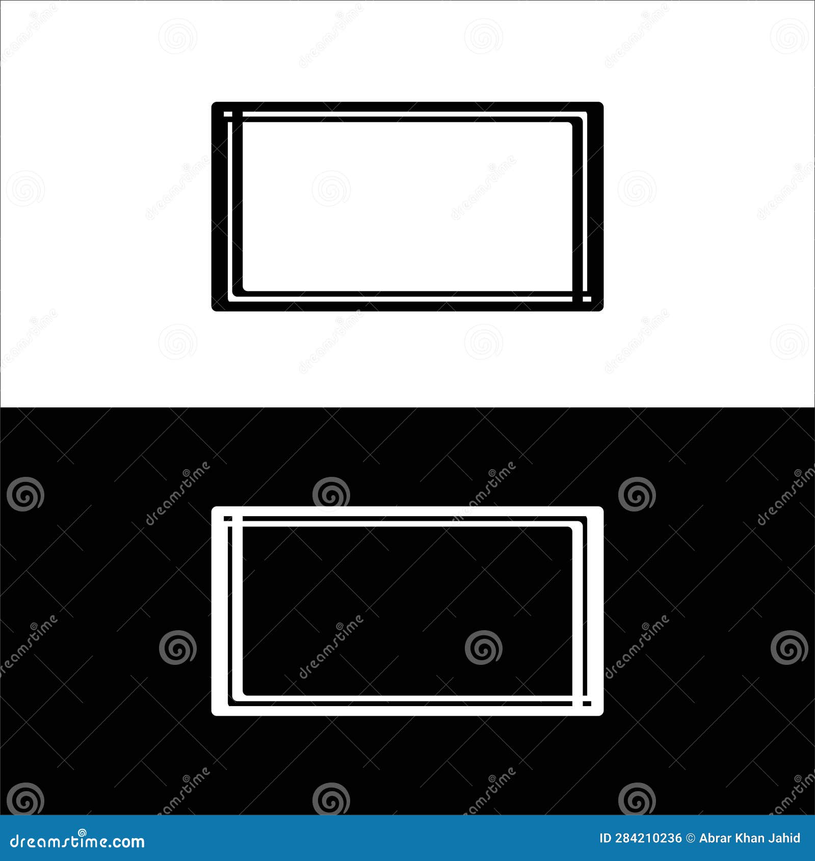 Rectangle Vector Logo Template Design Stock Vector - Illustration of ...