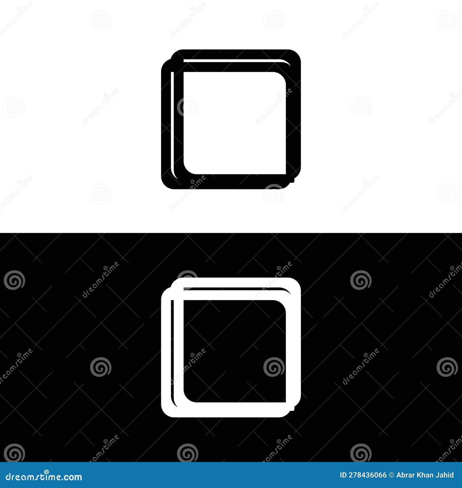 Rectangle Vector Logo Illustration Stock Illustration - Illustration of ...