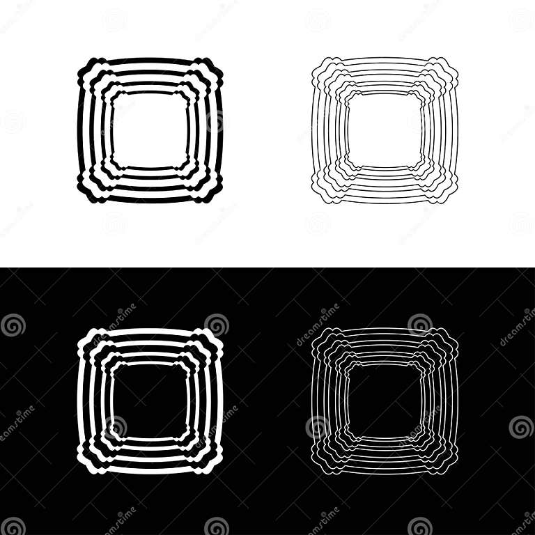Rectangle Vector Logo Template Illustration Stock Vector - Illustration ...