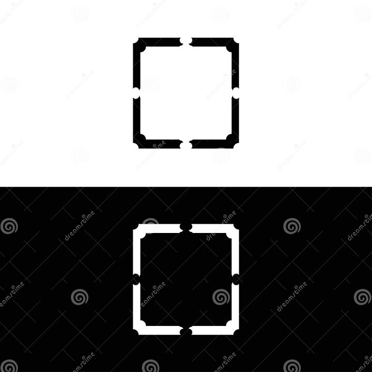 Rectangle Vector Logo Template Illustration Stock Vector - Illustration ...