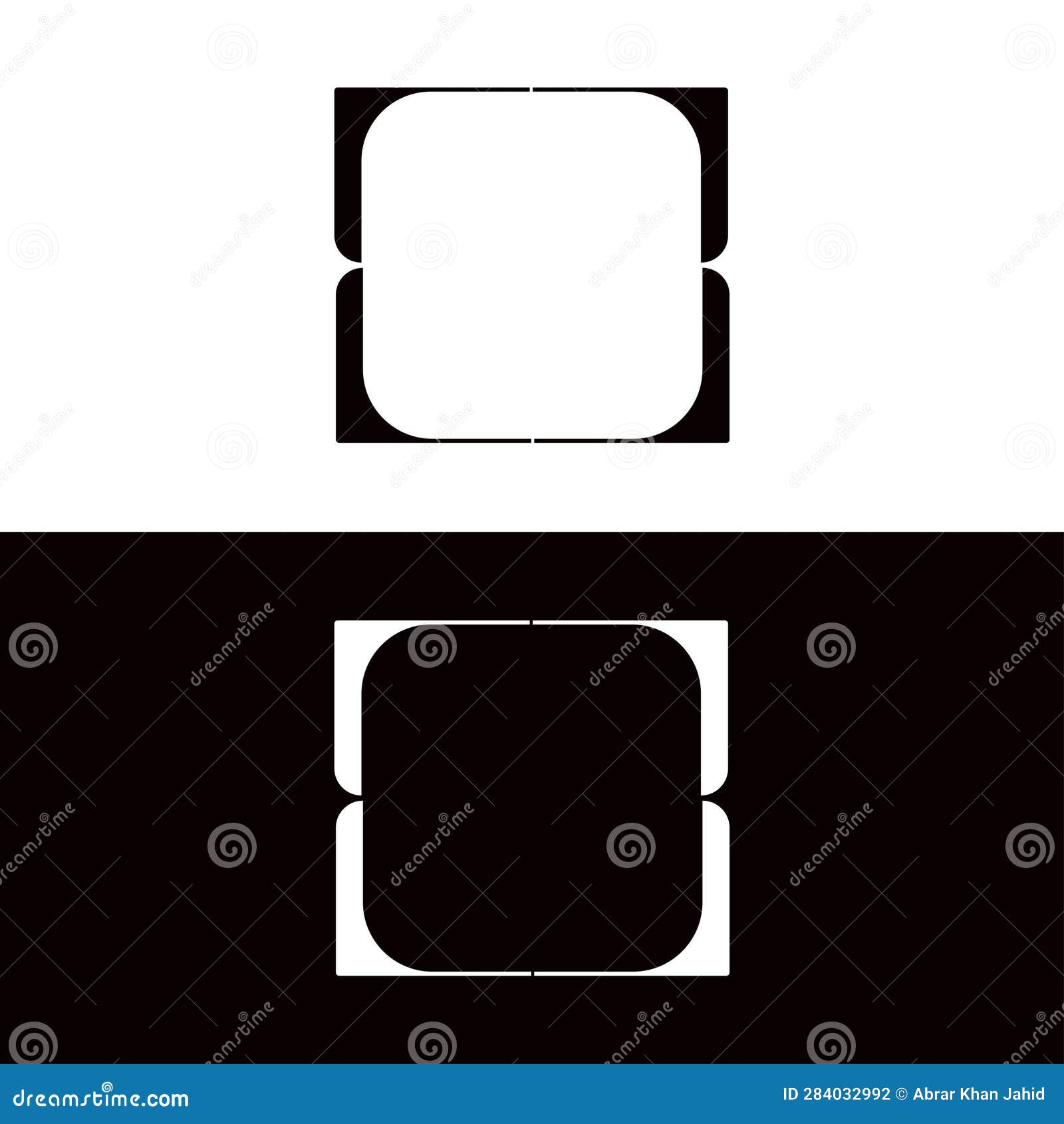 Rectangle Vector Logo Template Illustration Stock Vector - Illustration ...