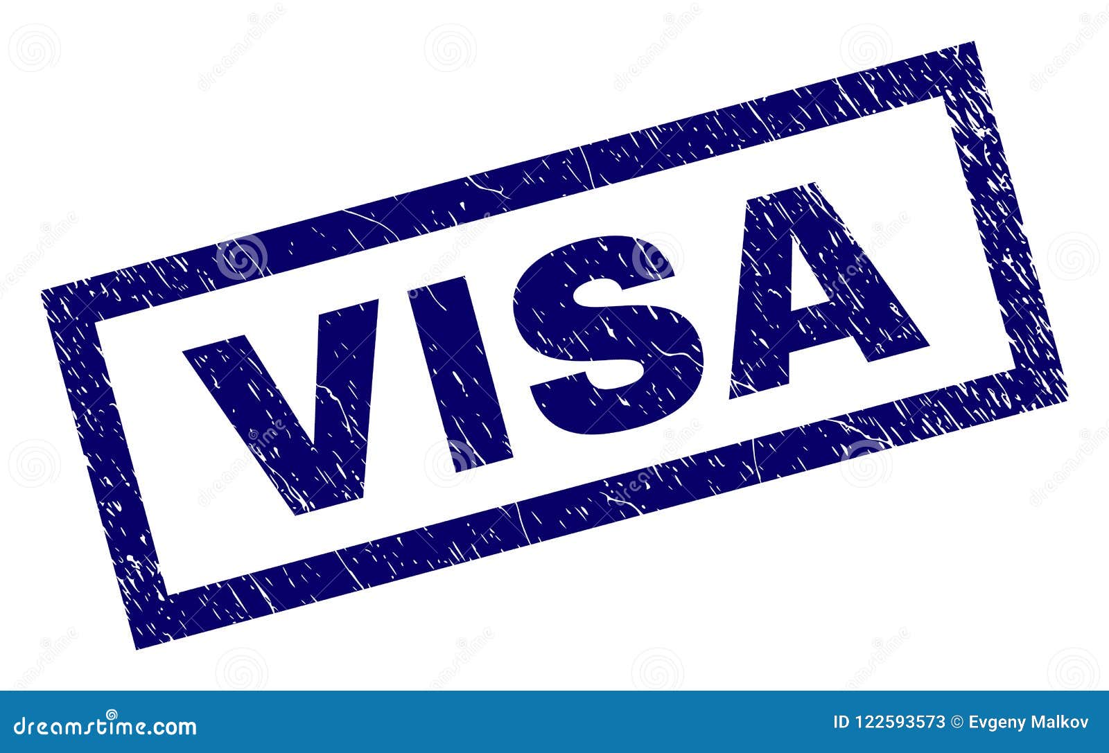 Rectangle Grunge VISA Stamp Stock Vector - Illustration of design, visa ...