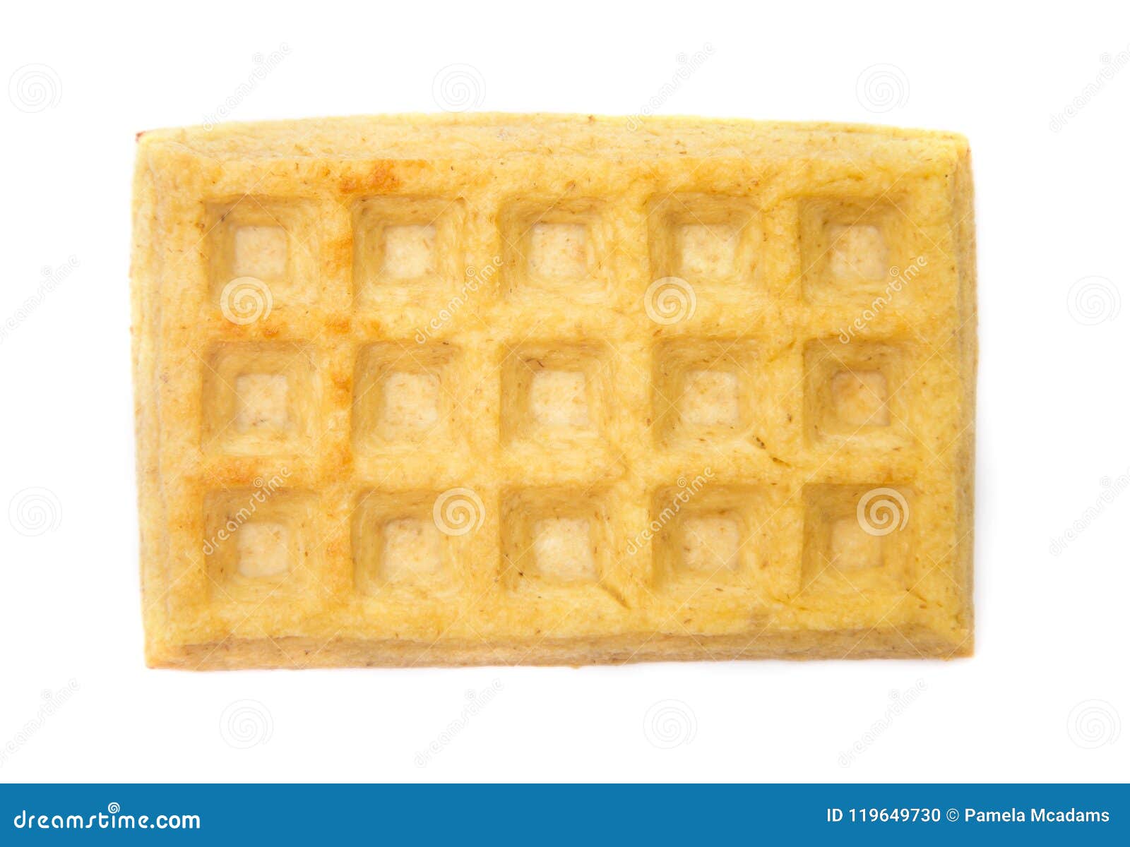Rectangle Waffles on a White Background Stock Photo - Image of bakery ...